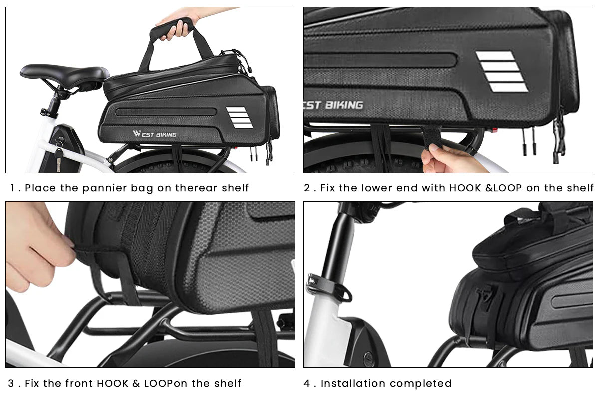 Waterproof E-Bike Battery Storage Case with Pannier Bags – House of Bikes